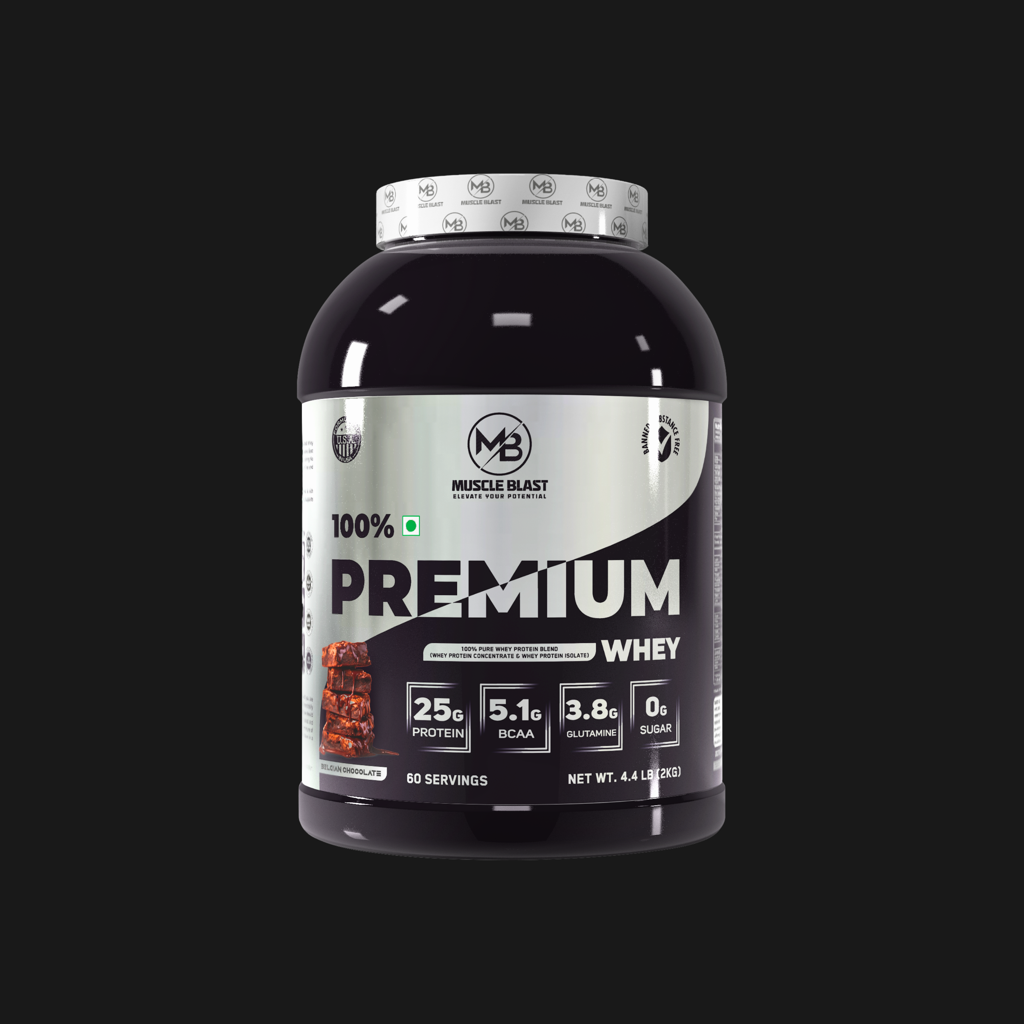 100% Premium Whey - Muscleblast